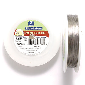FI293-1000: Beadalon Silver .010 7-strand 1000 Feet Spool 1 Spool ...