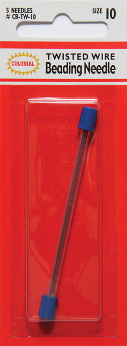 FI285-CB10: Colonial Twisted Wire Needle #10 CB-TW-10 5PC – Shipwreck Beads