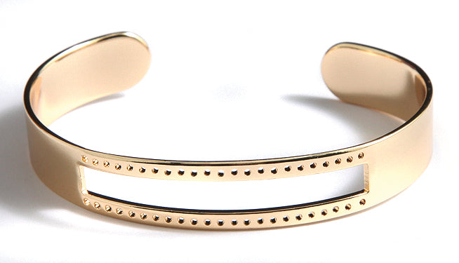 ME1-2GP: Metal Centerline Cuff 10x58mm Gold Plate - 1 Each – Shipwreck ...
