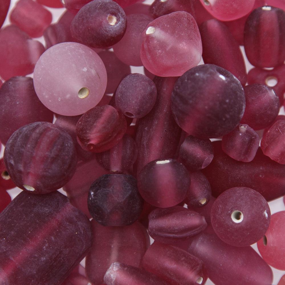 2VE593-M: MIX Pink/Cranberry Family Matte - 200GM – Shipwreck Beads