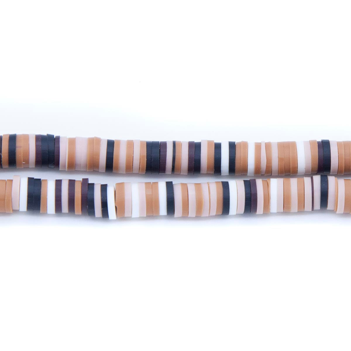 PC113-6: Polymer Clay Heishi Mocha 6mm – Shipwreck Beads